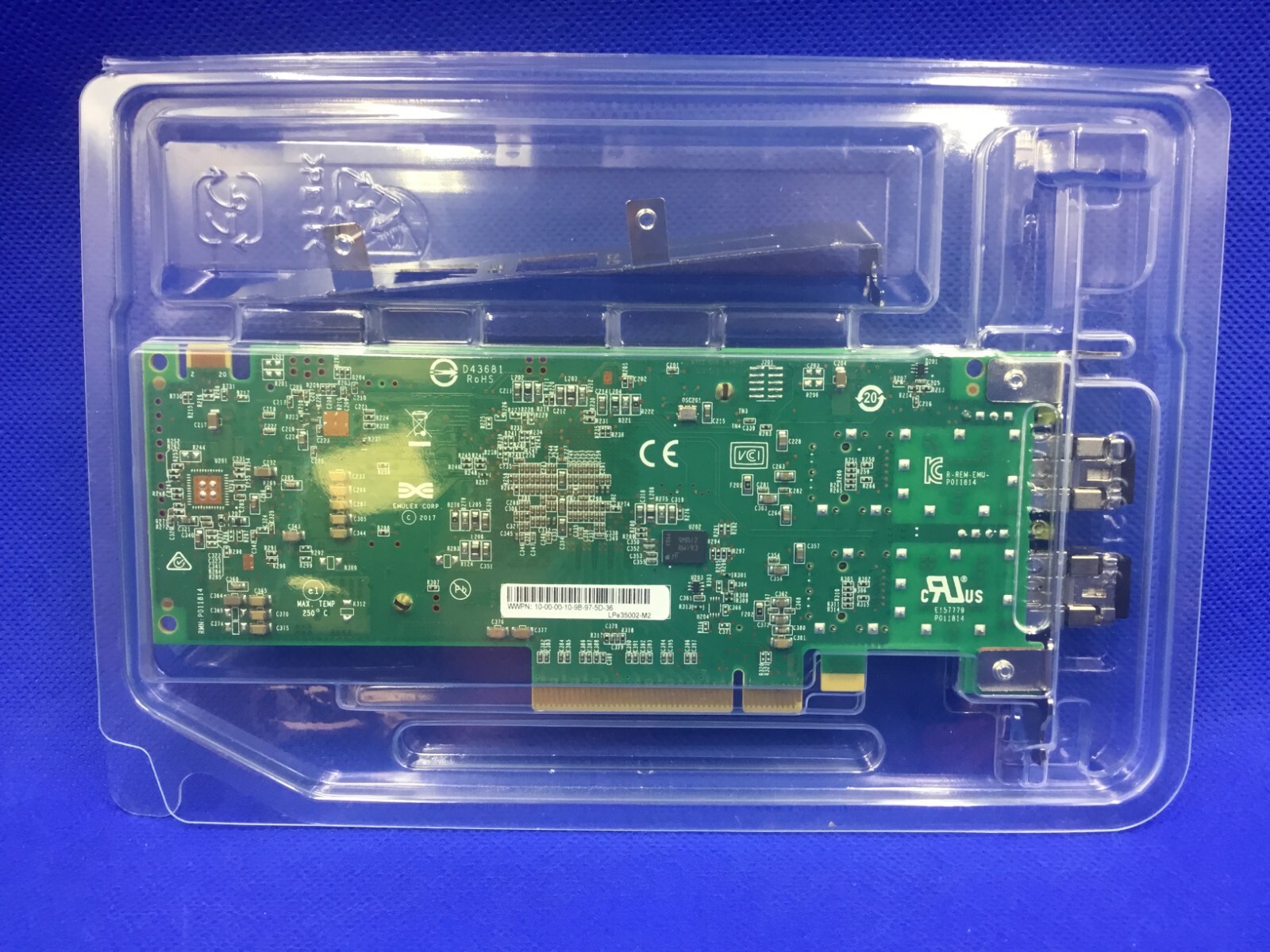 LPE35002-M2 EMULEX 32GB 2-Port 32GFC Short Wave Optical Fibre Channel ...