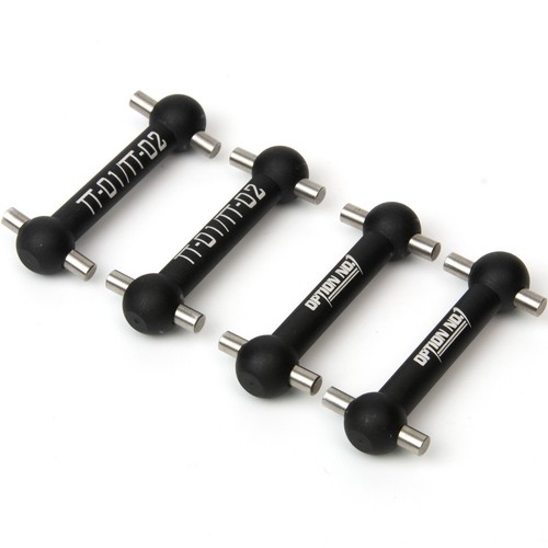 Aluminum Dog Bone Shaft For Tamiya TT01 TT02 TT01E Chassis RC Buggy Car ...