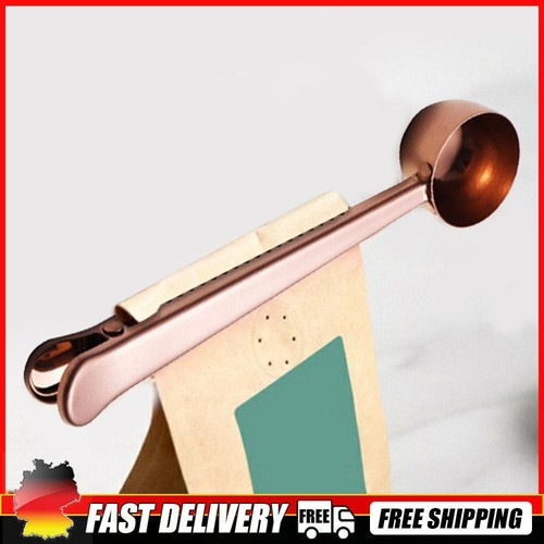 Coffee Spoon with Clip Powder Measuring Tools 2 in 1 Long Handle for ...