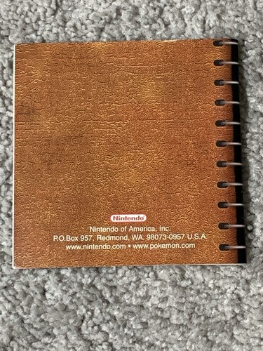 Nintendo Pokemon Blue Game Boy Trainer's Guide Instruction Manual ...