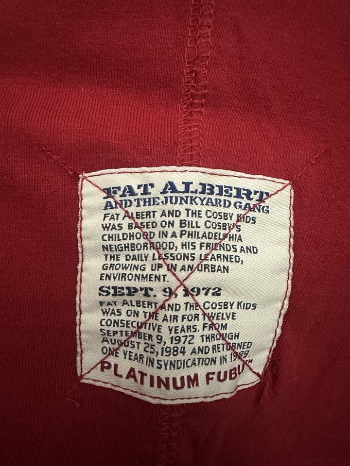 Platinum Fubu Fat Albert And The Junkyard Gang Long Sleeve Top Size 2XL ...