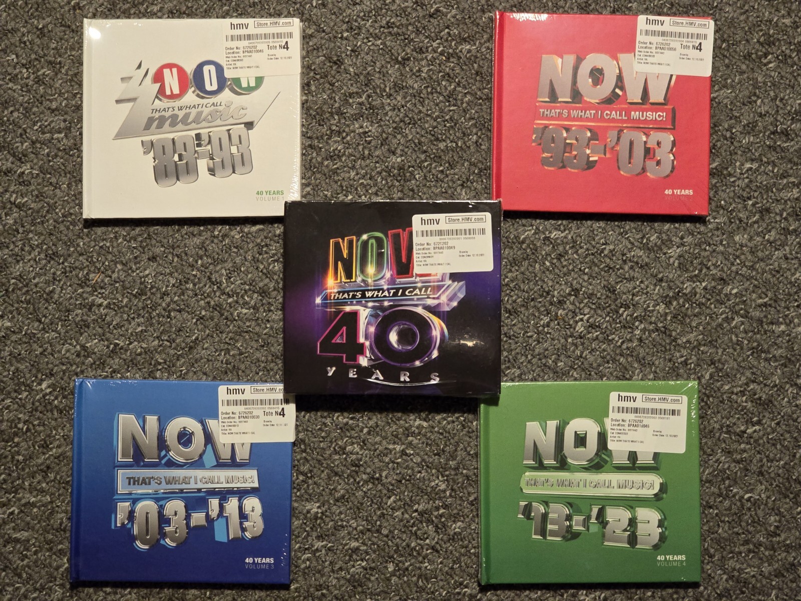 NOW That's What I Call Music - 40 Years CD Bundle - Volume 1-4 & 40 ...