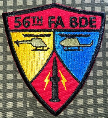 US Army 56th FA Brigade Patch Hook & Iron-On Repro New B678 | eBay