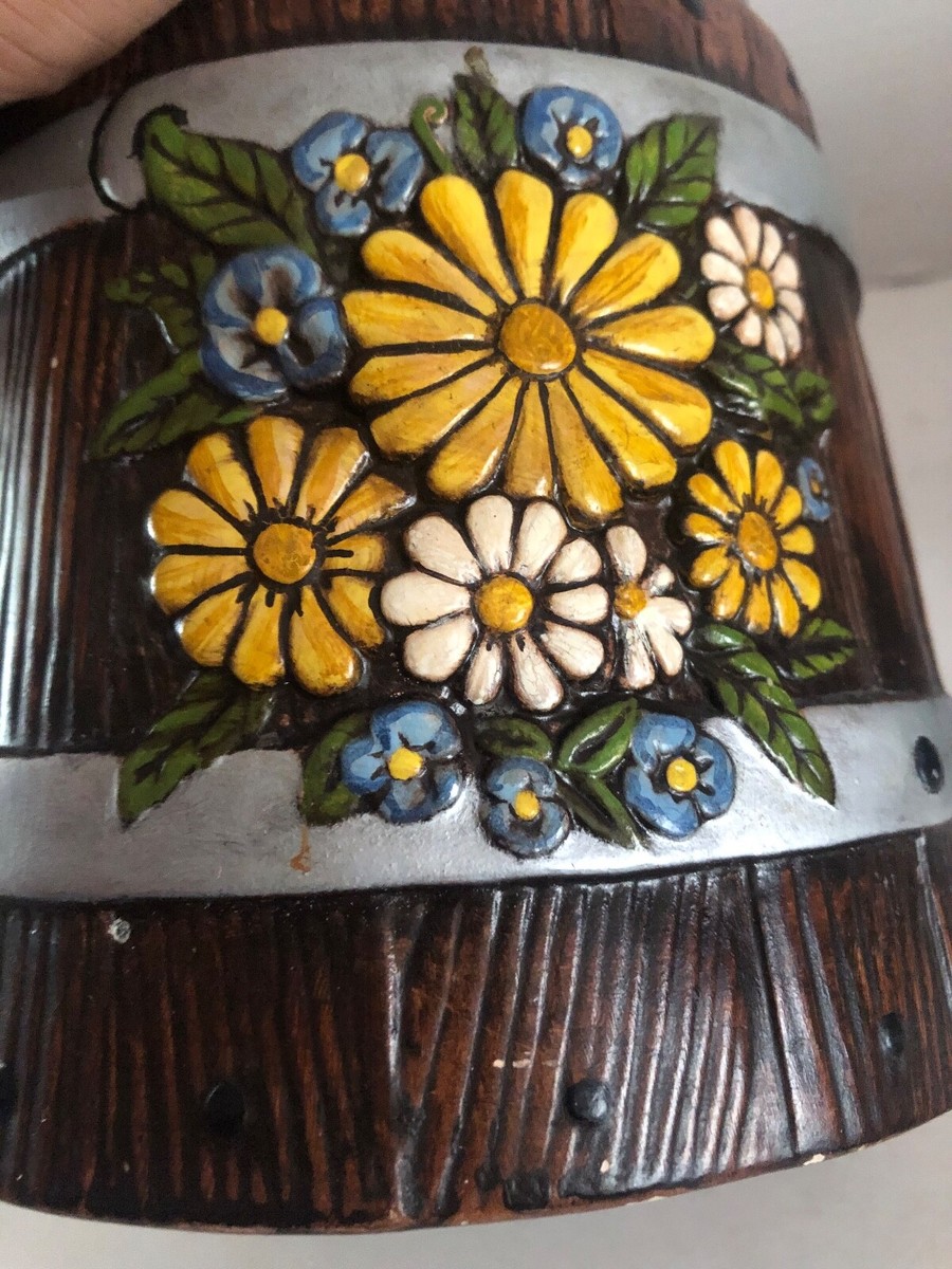 Vintage Barrel Ceramic Canisters