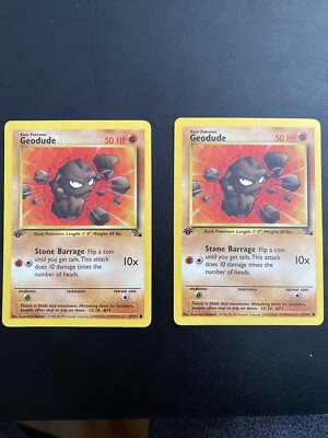 First Edition GEODUDE (2) pokemon card | eBay