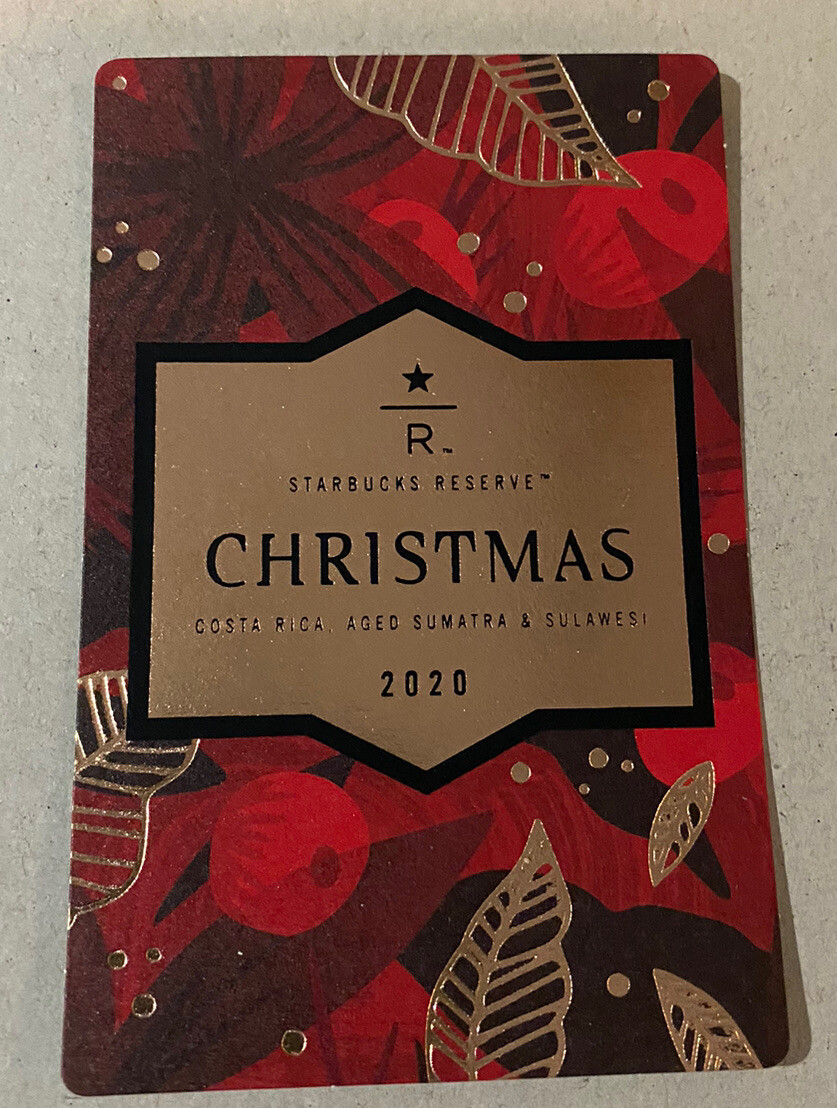 Starbucks 2020 Christmas Reserve Coffee Tasting Card, Brand New, VHTF ...