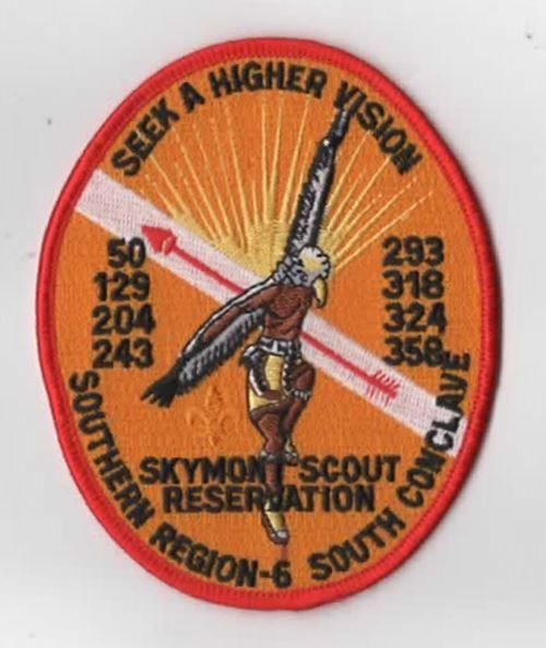 Skymont Scout Reservation Southern Region-6 South Conclave Patch RED ...