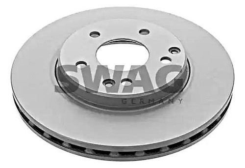 SWAG Brake Disc Front Axle x2 pcs Fits MERCEDES W210 W203 CL203 ...