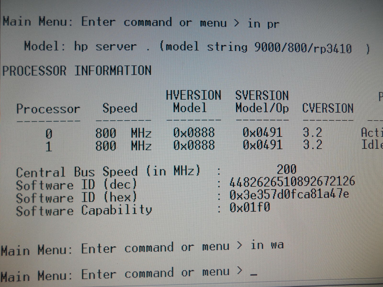HP Pedestal HP9000 RP3410 PA8800 800MHz Dual Core 1Gb Mem, no HDD ...