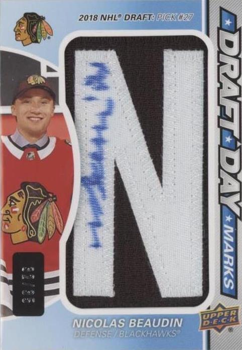 2021-22 Upper Deck SP Game Used - Draft Day Marks Rookies Nicolas ...