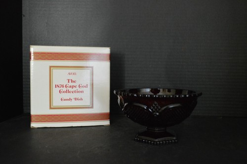 1876 Cape Cod Collection Candy Dish Vintage Avon Ruby Red Glass | eBay