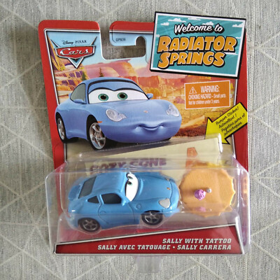 CARS RADIATOR SPRINGS - SALLY WITH TATOO + Bumper Sticker - Mattel ...