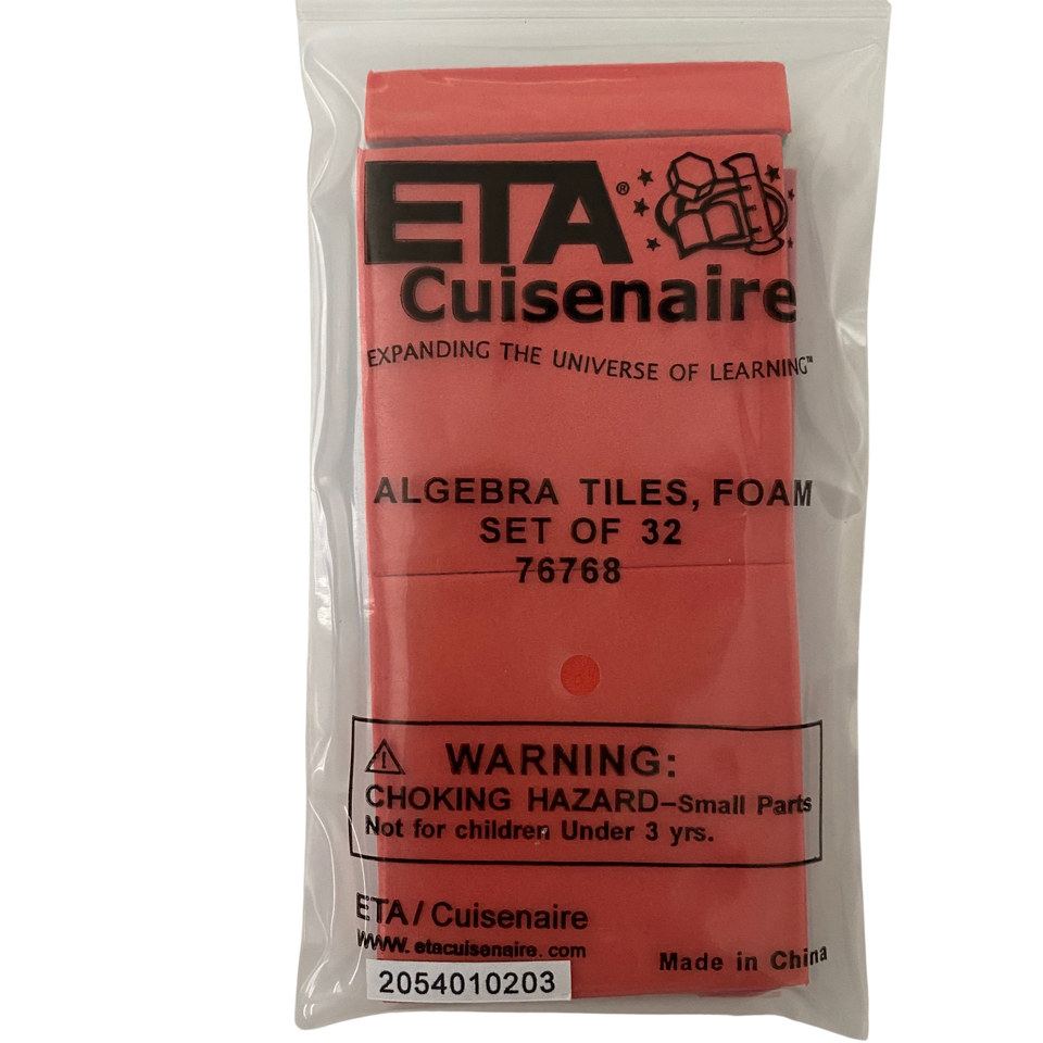 12 Sets Foam Algebra Tiles Math Learning Manipulatives NEW | eBay