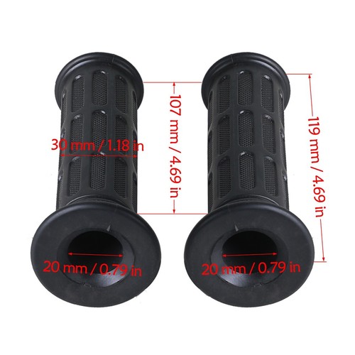 7/8" 22mm Handlebar Hand Grips For Thumb Throttle ATV Quad Buggy 4 ...