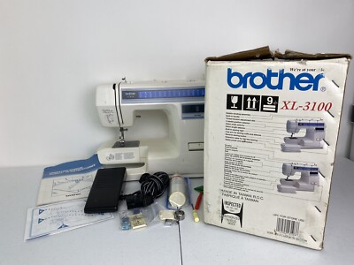 BROTHER XL-3100 Sewing Machine In Box With Pedal And Manual W/ Extras ...