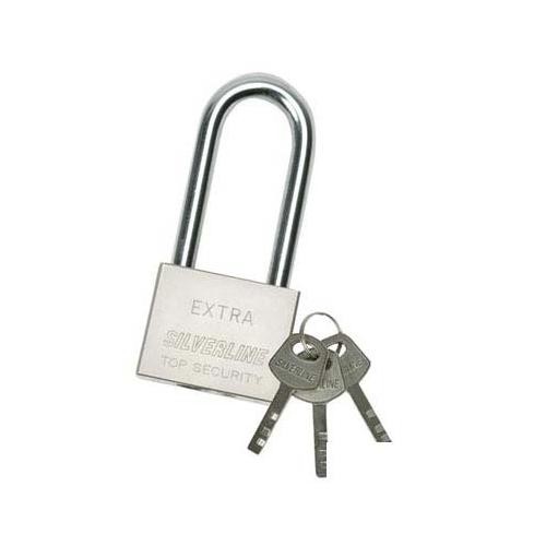 Silverline Long Shackle Security Padlock 60mm Locks And Accessories ...