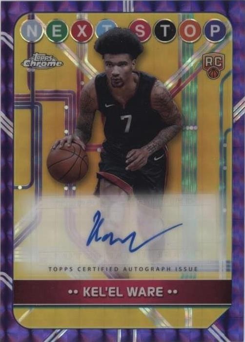 2024-25 Topps Chrome - Next Stop Signatures Kel'el Ware #NSS-KW Purple ...