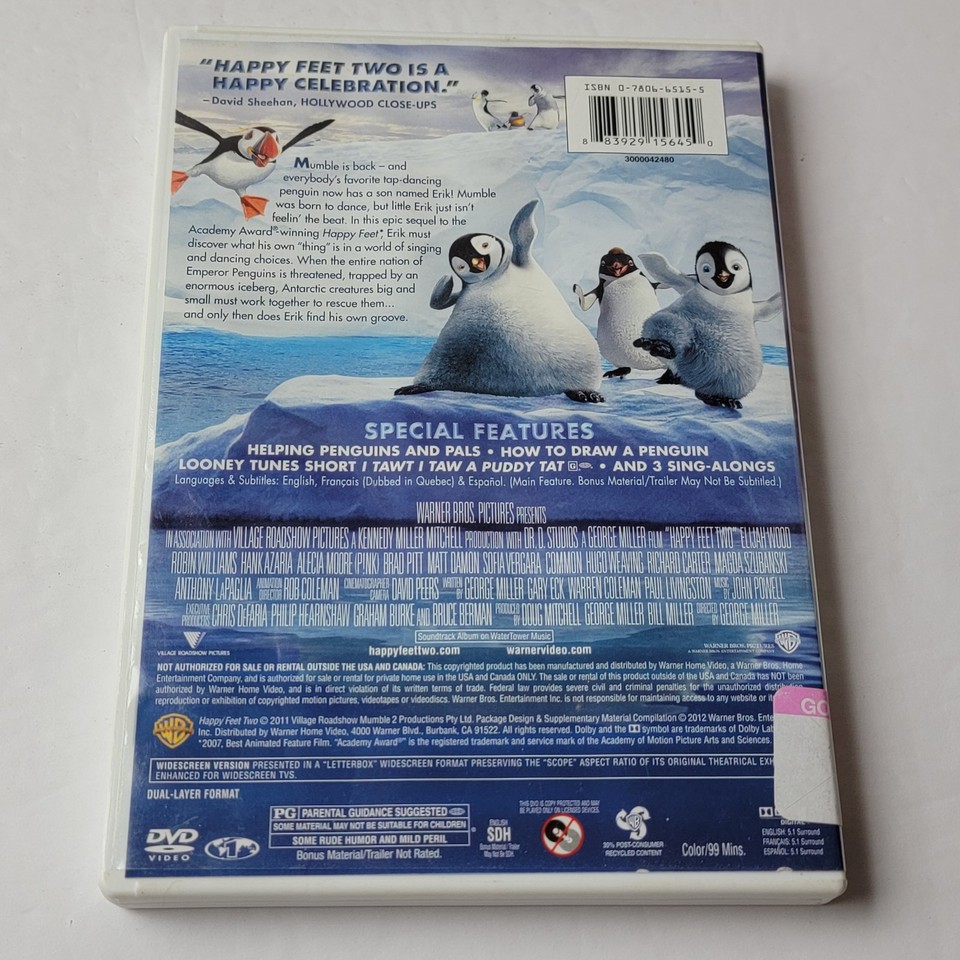 Happy Feet Two DVD *BUY 2 GET 3 FREE* | eBay