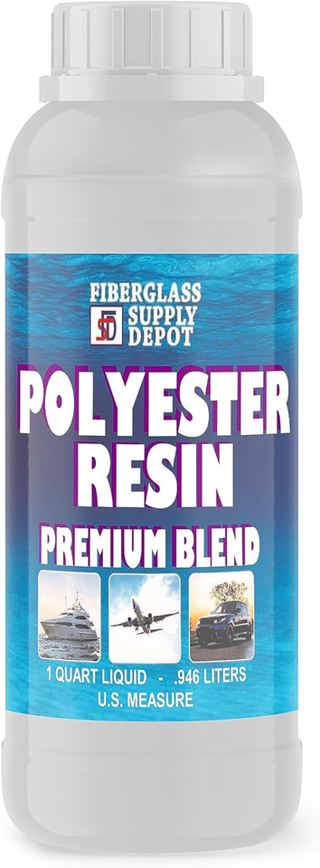 Premium Polyester Resin W/Hardener for Laminating Fiberglass Mat ...