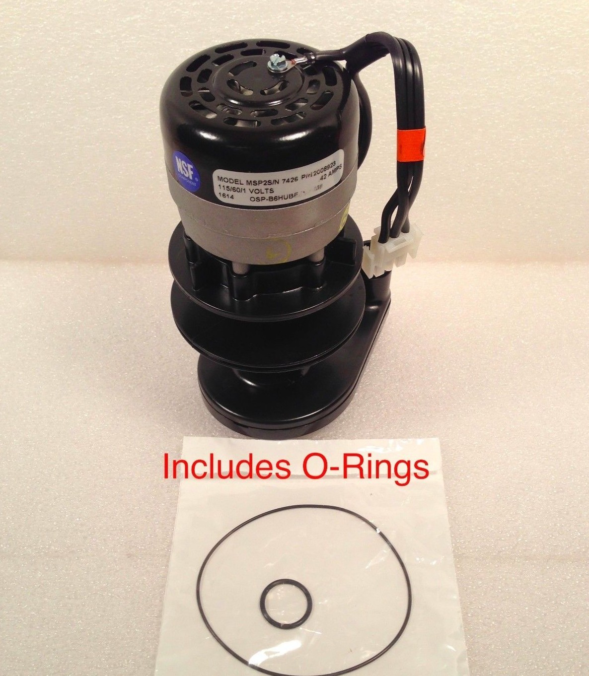 NEW OEM Manitowoc 2008923 Water Pump with O-Rings Model MSP2 P/N 20 ...