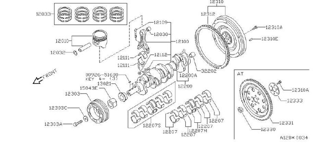 Genuine Nissan Rod Bearing 1211153F00 / 12111-53f00 OEM for sale online ...