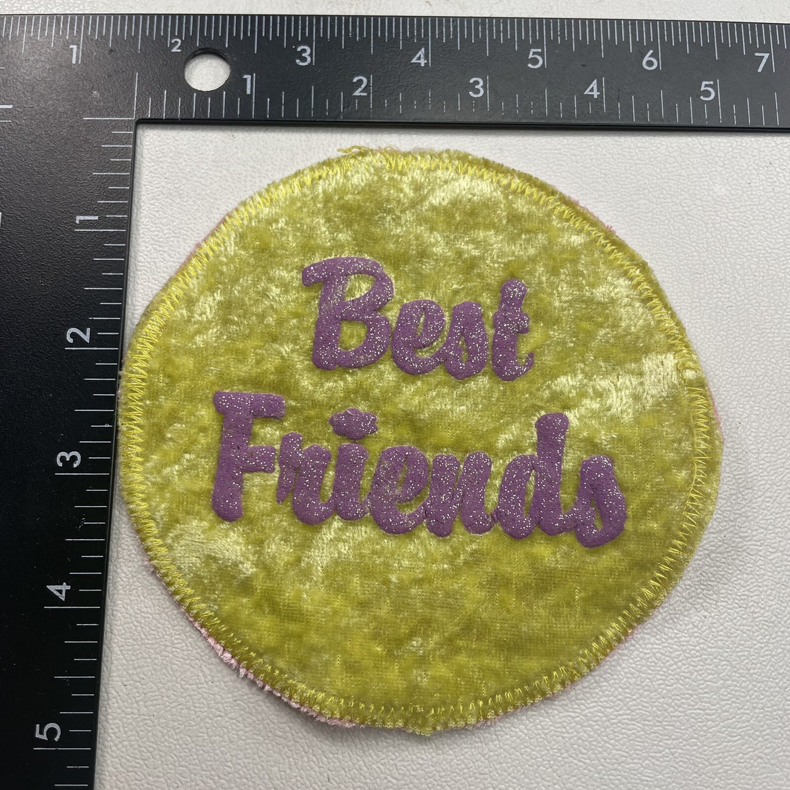 Kinda Big BEST FRIENDS Patch (Cut Out Of Some Kind Of Plush I Think ...