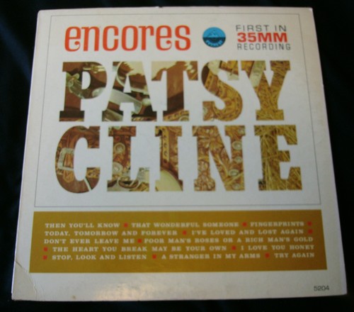 Rare! Patsy Cline "Encores" LP Record Near Mint on Everest Label #5204 ...