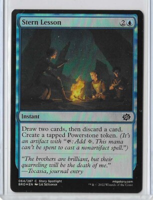 MTG Stern Lesson FOIL The Brothers' War (BRO) Common Magic #064/287 ...