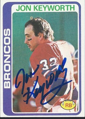 Denver Broncos JON KEYWORTH Signed Card | eBay