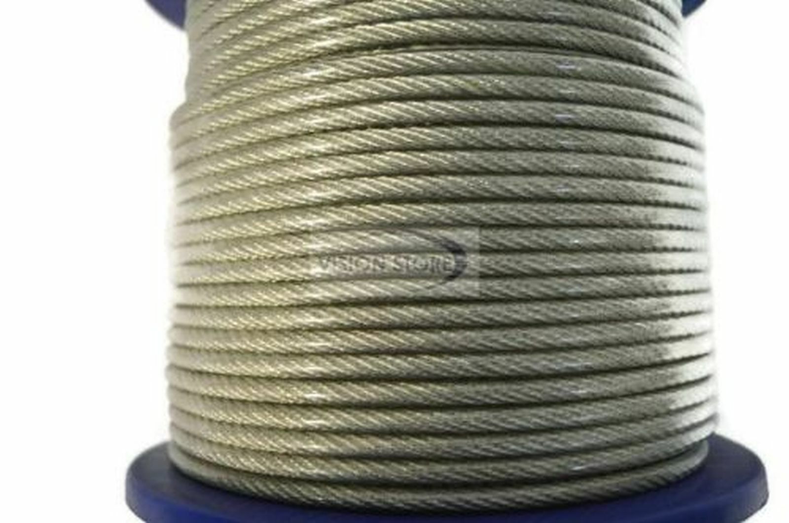 Steel Wire Rope Metal Cable Rigging Clear PVC Coated 2mm 3mm 4mm 5mm ...