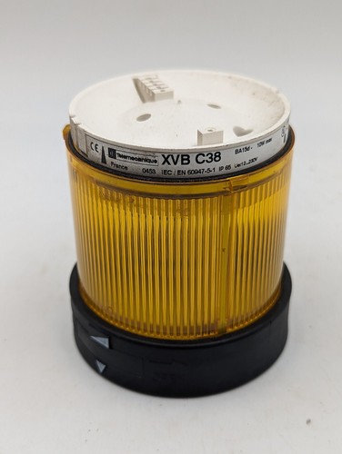 Telemecanique XVB C38 Yellow Stack Light Lens with 10W Bulb BA15d Good ...