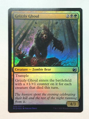 MTG Innistrad: Midnight Hunt Grizzly Ghoul 226 Foil NM/M | eBay