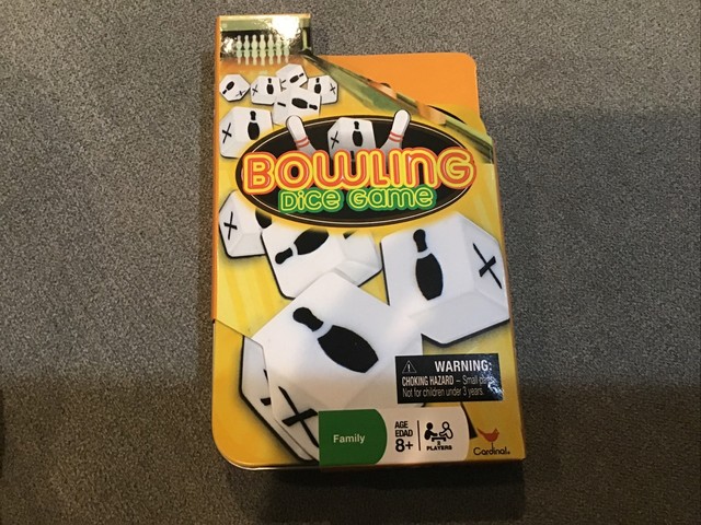 Cardinal Bowling Dice Family Game Tin Handheld Fun 117004 for sale ...