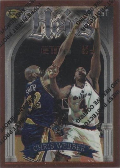 1996-97 Topps Finest - Common - Bronze #163 Chris Webber for sale ...