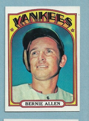 1972 TOPPS BB #644 BERNIE ALLEN/YANKEES EX/MT | eBay
