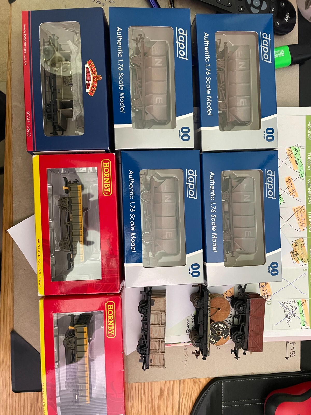 model train wagons by Hornby and Dapol. Mainly weathered never used ...