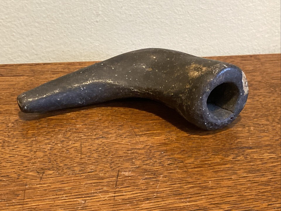 Native American Ceramic Blackware Pipe Clay Artifact from MI Collection ...