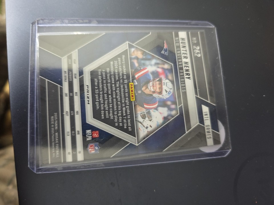 2025 Mosaic Yellow Reactive England Games Hunter Henry | eBay