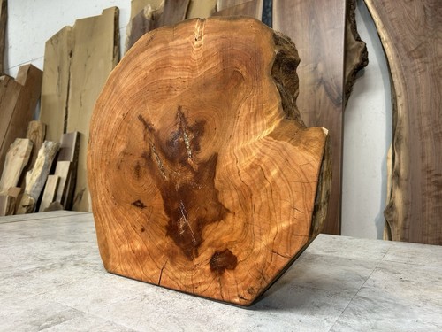 Live Edge Cherry Wood Slab/Cool Grain/Cherry End Table/Kiln Dried ...