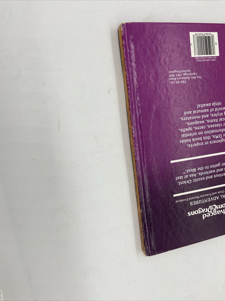 Dungeons and Dragons 1st edition Oriental Adventures Very Good ...