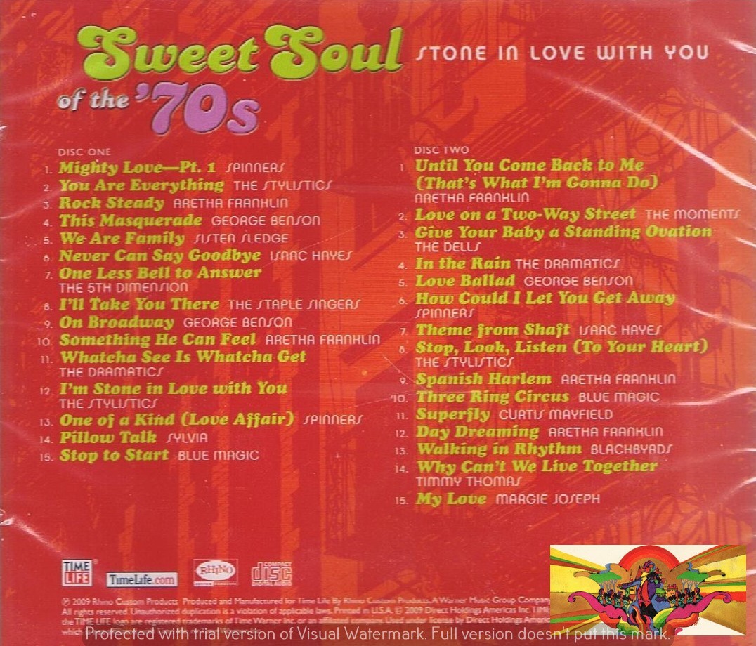 Time Life: Sweet Soul of the 70s Set (CD, 2009) 11 Discs 171 Tracks R&B ...