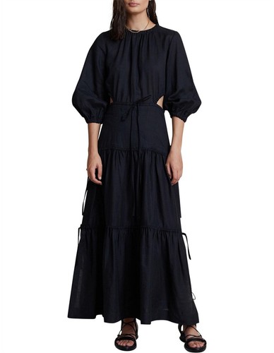 BEC & BRIDGE 100%Linen Black Midi Dress Size 8 RRP$420 Worn Once | eBay ...