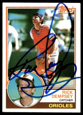 1983 Topps Rick Dempsey Baltimore Orioles #138 Signed Card | eBay