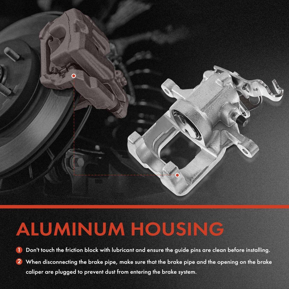 2x Brake Caliper Rear L&R for Audi A3 8P1 8PA VW Golf MK 5 MK 6 38mm ...