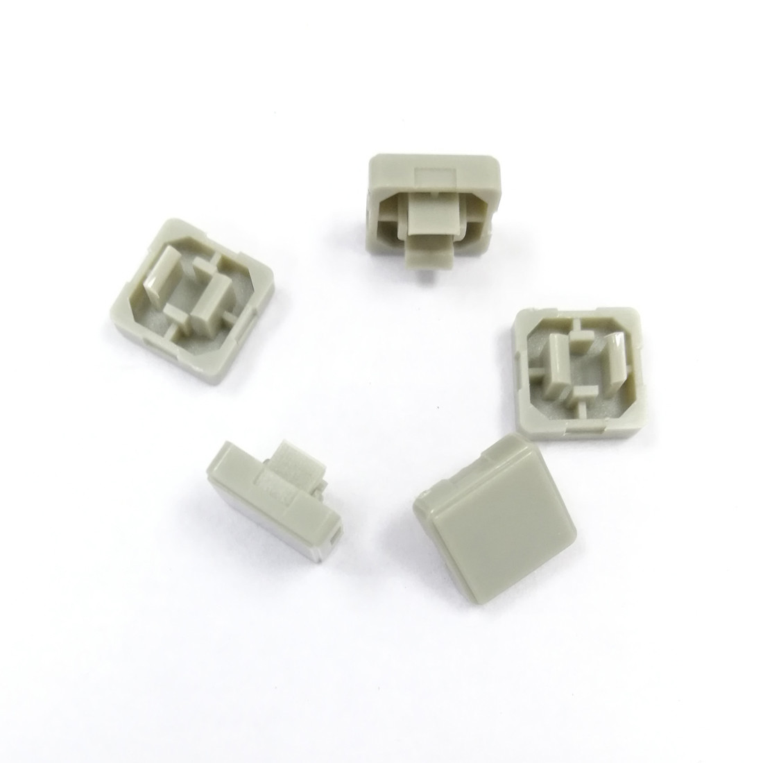50pcs Push Button Cap Black/White for 10*10 Square Micro Tactile Button ...