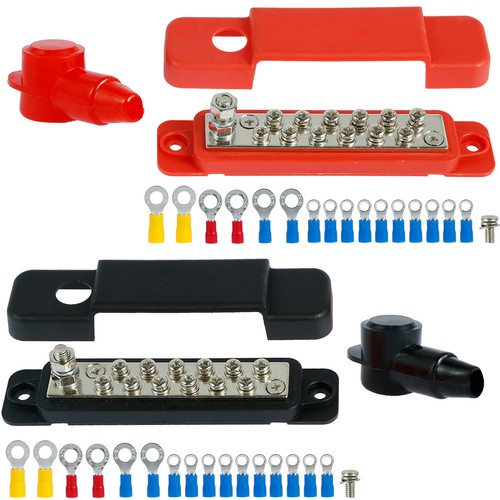 12 Way Bus Bar For Auto Marine Power Distribution 12V 150A Rated ...