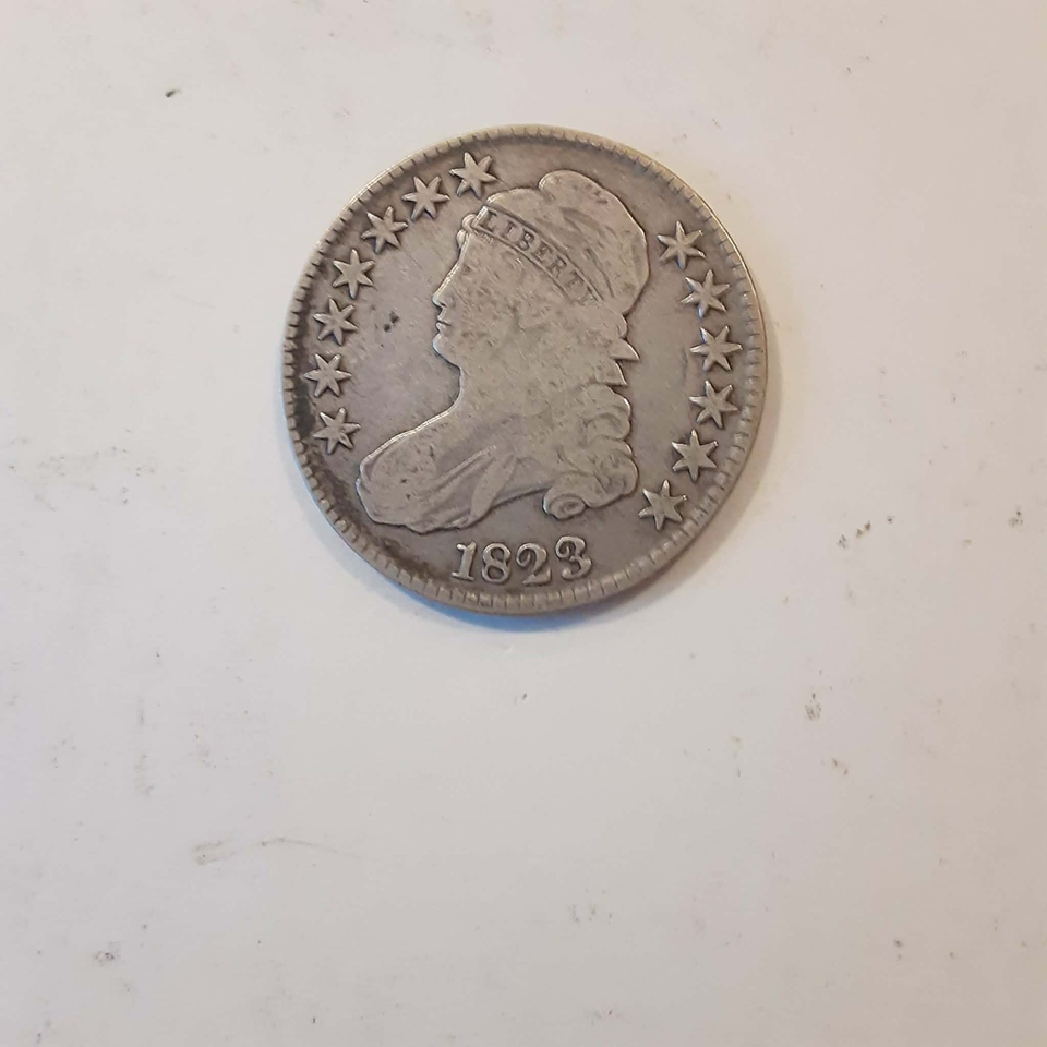 1823 Capped Bust Circulated Half Dollar 89.2% Silver | eBay