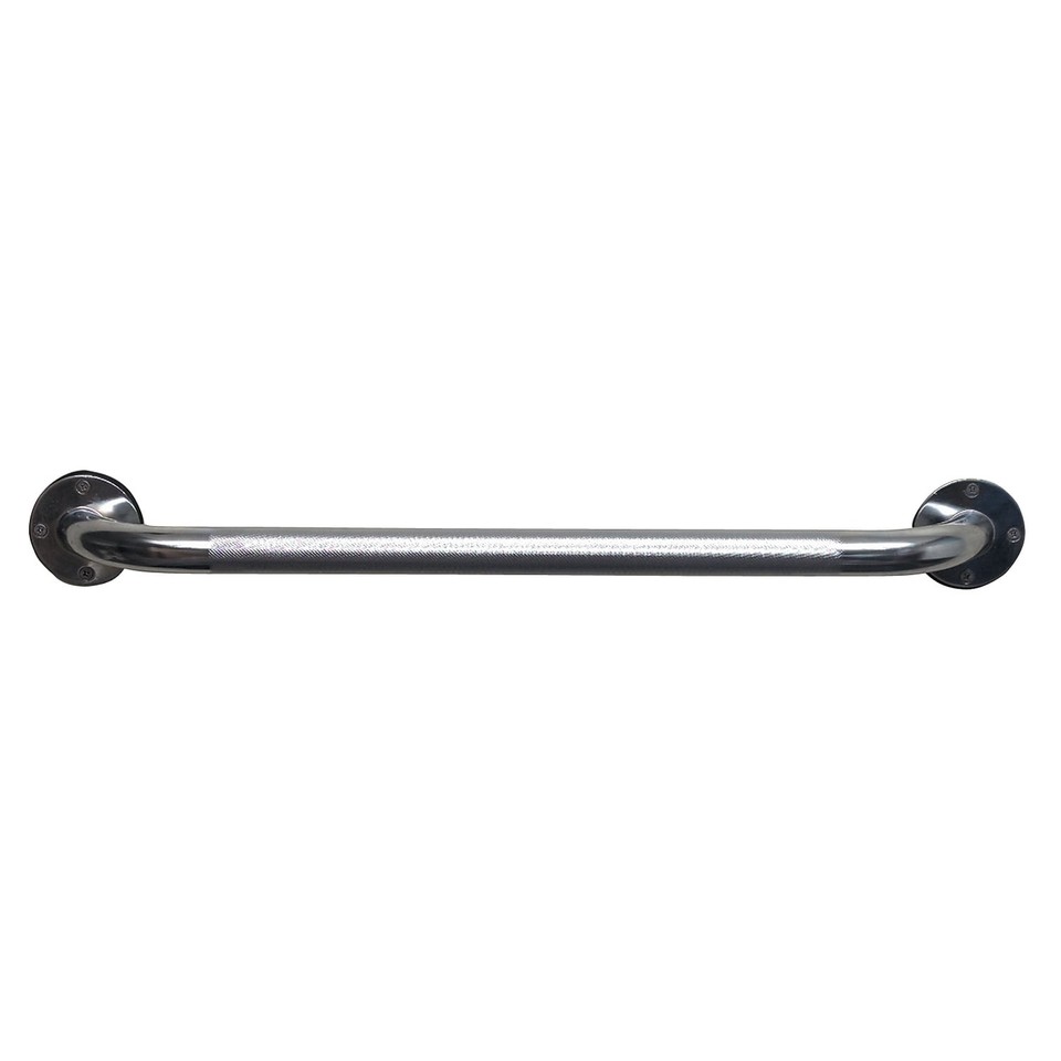 DMI 24" Institutional Steel Knurled Grab Bar Silver 521-1530-0624 | eBay