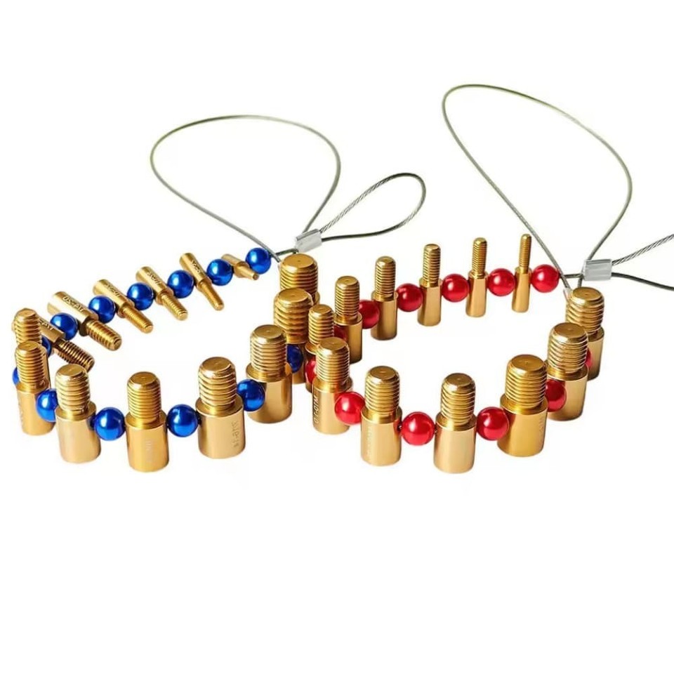 Nut and Bolt Thread Gauge Set with 26 Pieces Including Inch and Metric ...