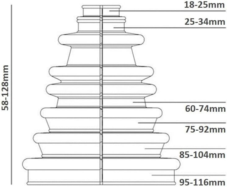 Quality Sticky Easy Fit CV Gator Replacement Car CV Joint Boot Inner ...